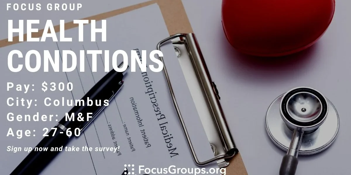 Focus Group for Parents of Adolescents on Health Conditions in Columbus ...