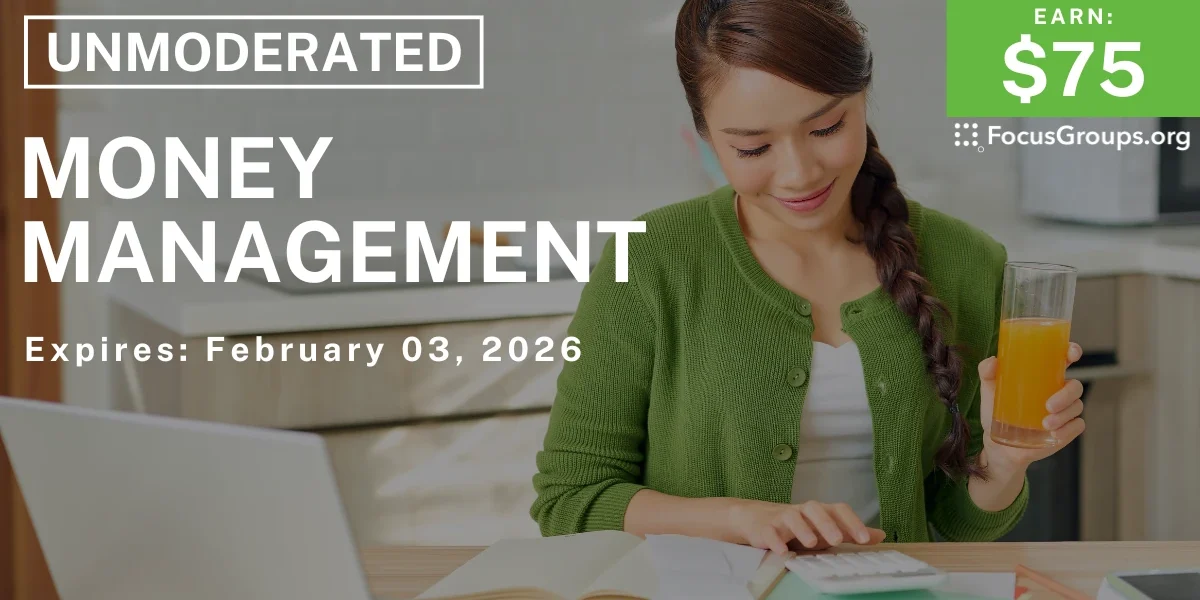 Research Study on Money Management - $75