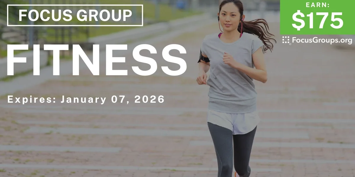 Focus Group in Phoenix on Fitness - $175