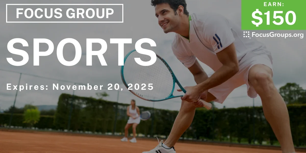 Focus Group in NYC on Sports - $150
