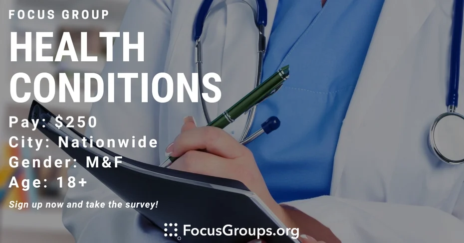 Focus Group for Caregivers & Patients on Health Conditions ...