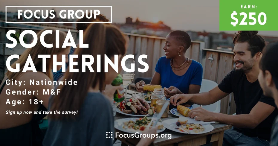 Focus Group on Social Gatherings - FocusGroups.org
