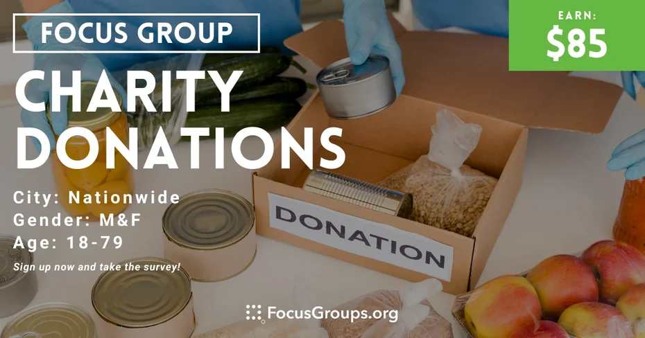 Focus Group on Charity Donations - FocusGroups.org