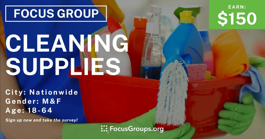 Focus Group on Cleaning Supplies - FocusGroups.org