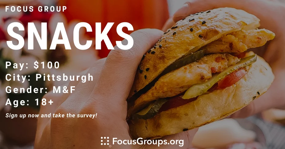 Focus Group on Snacks in Pittsburgh - FocusGroups.org